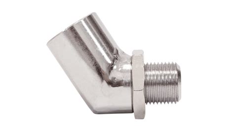 O2 Lambda Sensor Adapter 120deg M18x15 Turboworks Exhaust System O2 Sensor Adapters