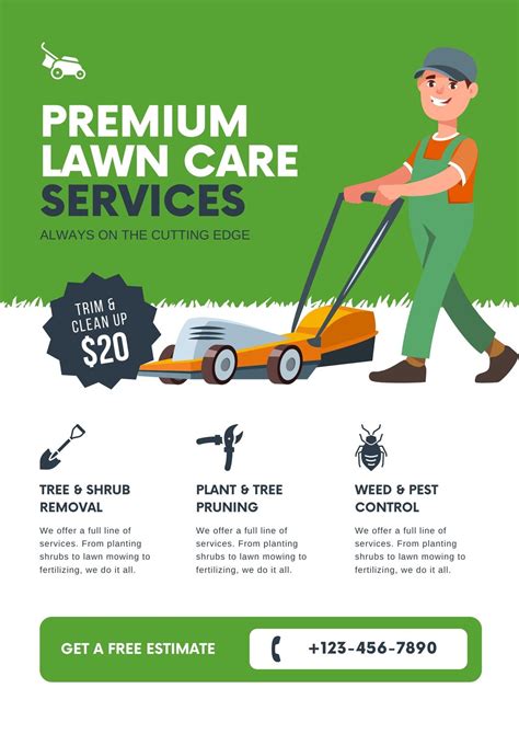 Lawn Mowing Flyer Sample Lawn Care Flyer Images Free Download On