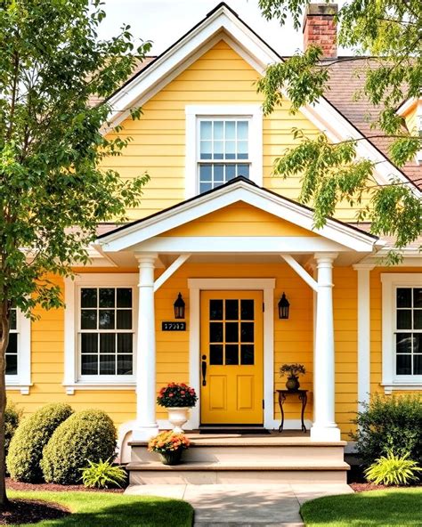 25 Yellow House Exterior Ideas For Vibrant Curb Appeal