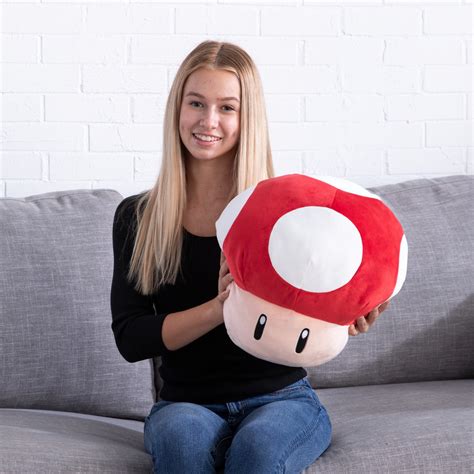 Mocchi Super Mario™ Super Mushroom Mega Plush Toy 15 Inch Tomy