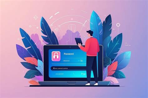 Premium Photo My Password Concept Illustration