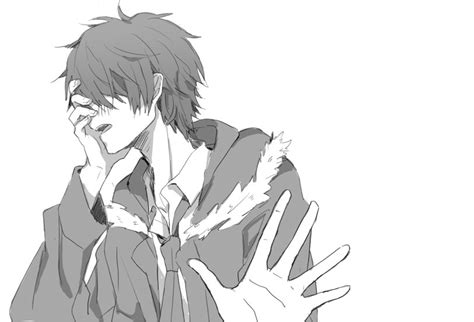 Shy Anime Boy Blushing
