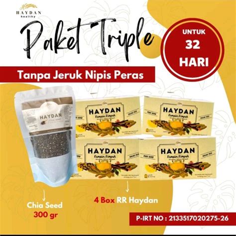Jual Paket Haydan Triple Paket 1 Bulan Shopee Indonesia