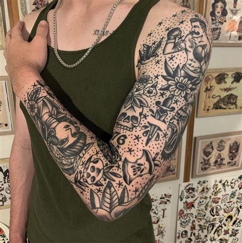 23 Filler Tattoo Ideas To Close Sleeve Gaps With Geometric Floral And