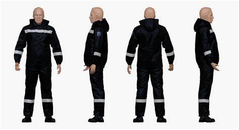 001157 Engineering Suit Black White 3d Model Turbosquid 1734486