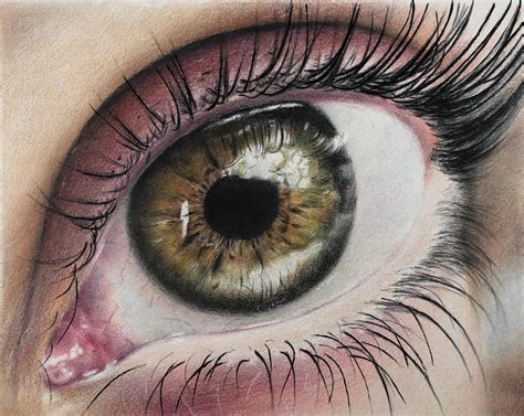 How To Draw An Eye With Colored Pencils