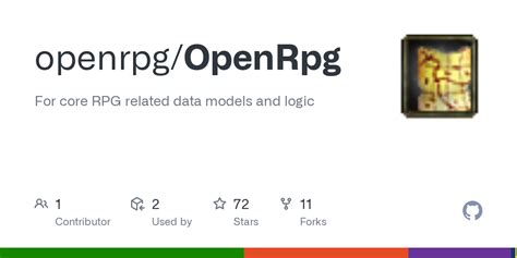 Github Openrpgopenrpg For Core Rpg Related Data Models And Logic