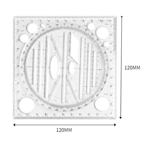 Multifunc Drawing Ruler Art Construction Architect Grandado