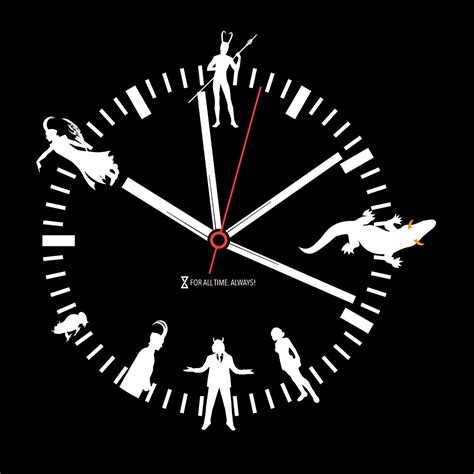 Tva Clock With Variants Classic Loki Frog Loki Alligator Sylvie President Frost Giant Unisex
