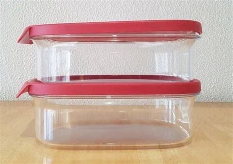 Plastic 500 Ml Red Tupperware Container Type Non Disposable At ₹ 990