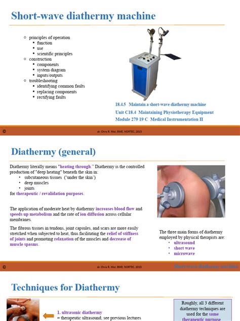 Cm Shortwave Diathermy Machine Pp Pdf Electrical Engineering