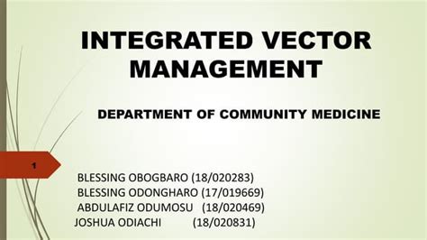 Integrated Vector Management Pptx