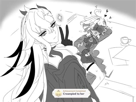 Rule 34 1boy 1girls Achievement Unlocked After Sex Ahoge Black And