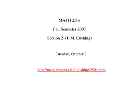 Integration Calculus And Differential Equations I Math 250a Docsity