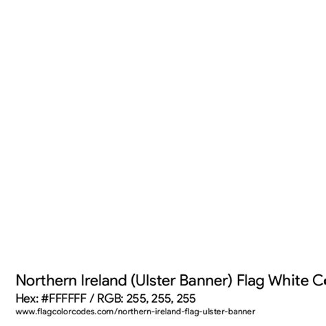 Northern Ireland Ulster Banner Flag Color Codes