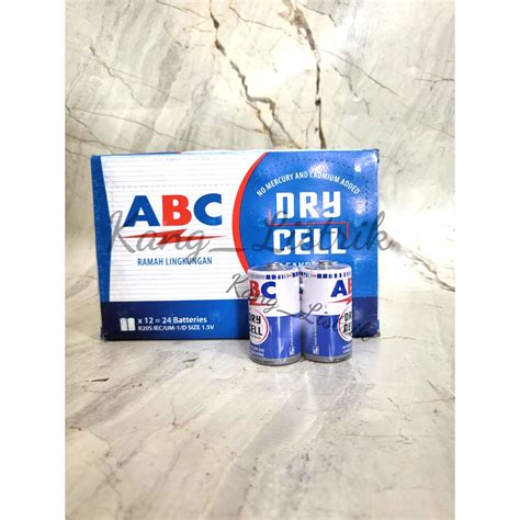 Jual Abc Batre Size D Biru Baterai Abc Size D Biru 1set 2pcs