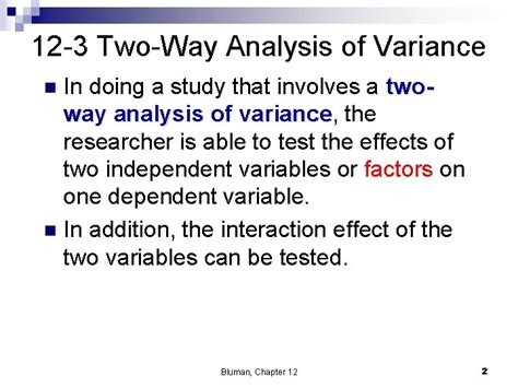Sec 12 3 Twoway Analysis Of Variance Bluman