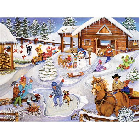 Winter Scene 500 Piece Jigsaw Puzzles At Samantha Parker Blog