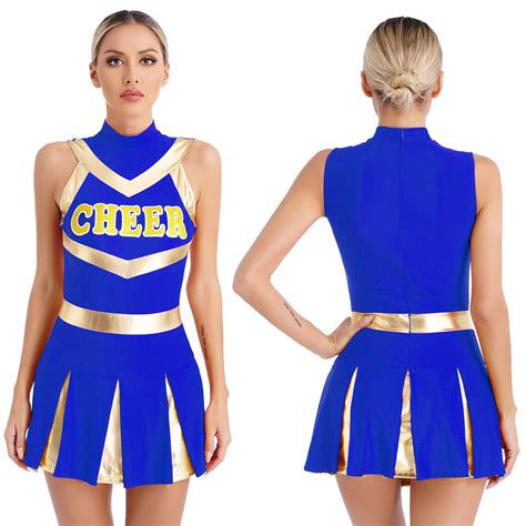 Yoojia Womens School Musical Party Halloween Cheerleader Costume Fancy