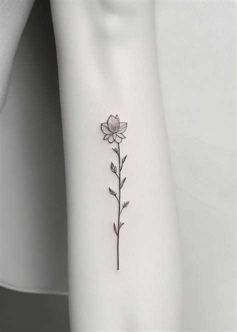 50 Mind Blowing Minimalist Flower Tattoos Design Prepare To Be Amazed