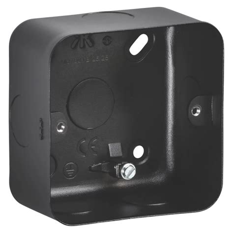 Knightsbridge 4 Module Modular Metal Clad Back Box 1 2g 43mm Screwfix