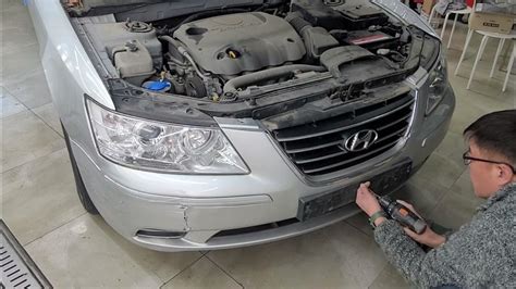 자동차 쉽게 앞범퍼 탈거하는 법 Nf소나타 일산 쿼츠마스터 일산 자동차앞범퍼분리 자동차범퍼탈거 Youtube