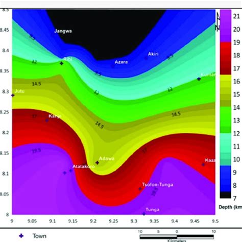 Cpd Contour Map Of Sheet 232 Corresponding To Akiri Download