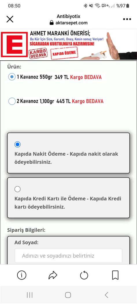 Ahmet Maranki Görsel Video Üzerinden Sipariş Edilen Ürünün Bozuk Çıkması Şikayetvar