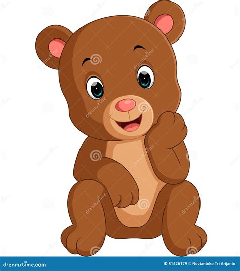 Historieta Divertida Del Oso Ilustración Del Vector Ilustración De
