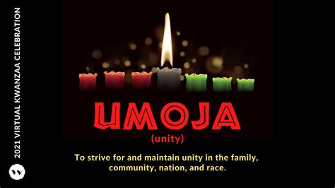 2021 Virtual Kwanzaa Celebration Umoja Unity Youtube