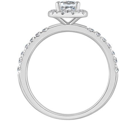 Affinity 080 Cttw Diamond Halo Engagement Ring 14k Gold