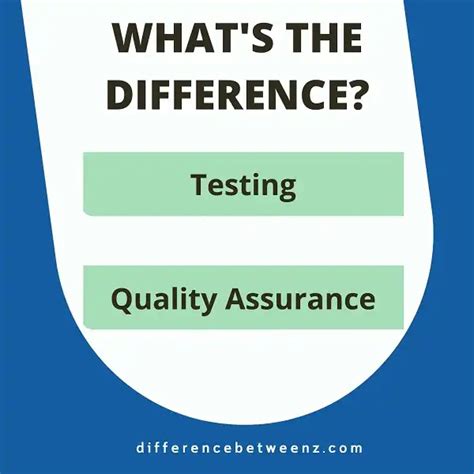 Difference Between Testing And Quality Assurance Difference Betweenz
