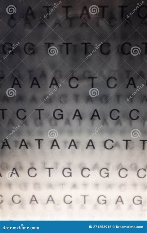 Many Letters Code Dna On A Translucent Written Surface Abstract Scene