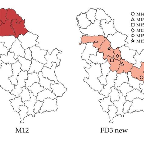 Geographic Distribution Of The Fdp Map Genotypes Identified In