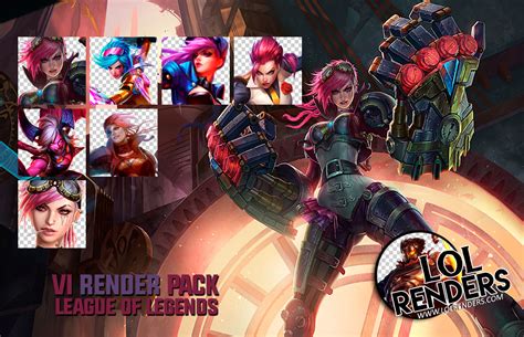 League Of Legends Vi Render Pack By Mpsurprise On Deviantart
