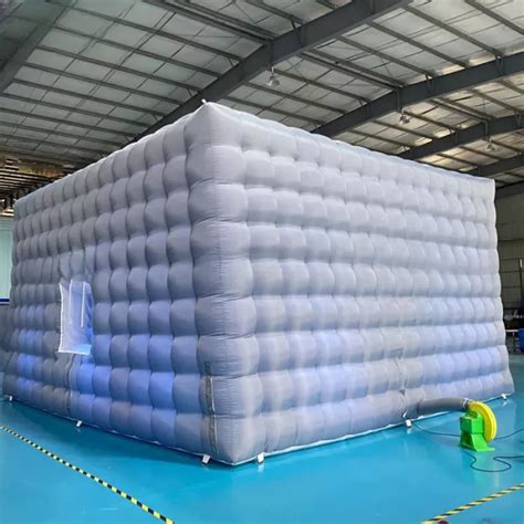 Elegant Black Inflatable Cube Tent Perfect For Outdoor Parties And