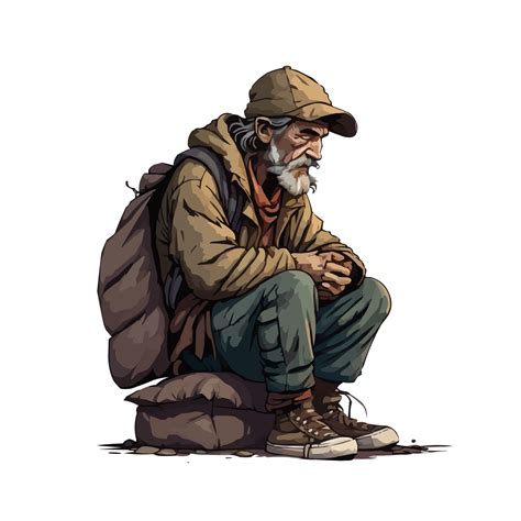 Homeless And Poor Man 24524020 Png