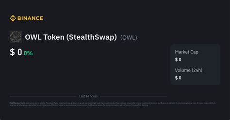 Owl Token Stealthswap Price Today Owl To Usd Live Price Market Cap
