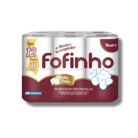 Papel Higiênico Fofinho Folha Dupla Lv 12 Pg 11 Jn Fraldas