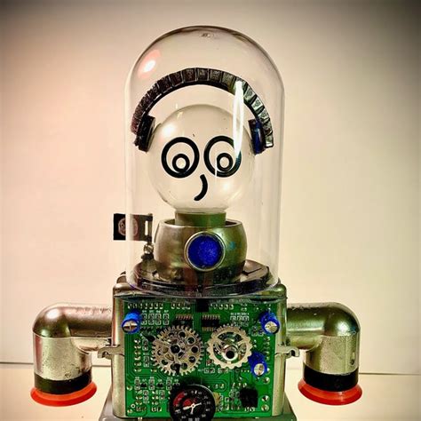 Robot Assemblage Etsy