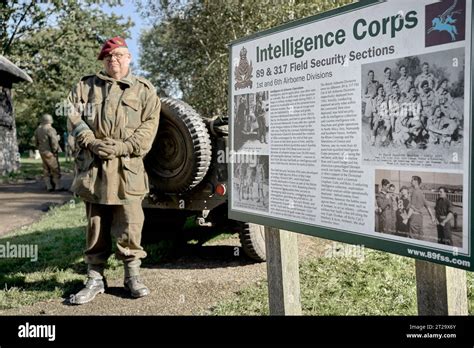British Intelligence Corps World War 2 Serviceman At A 1940s Ww2 Reenactment Avoncroft Museum