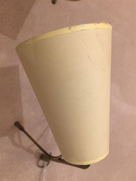 Boris Jean Lacroix Original Vintage Brass Lamps Pair For Sale At 1stdibs