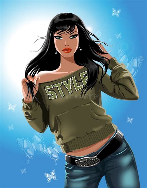 Secret Agent Girl Stock Vector Illustration Of Femme 13076766