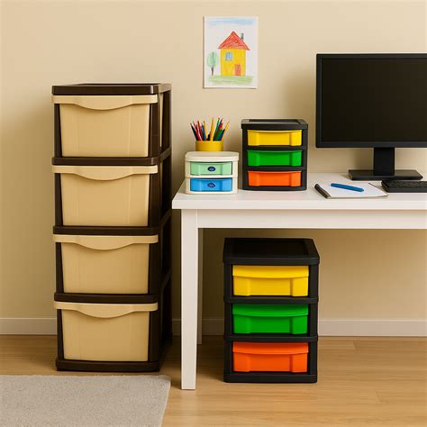 Organizing School Supplies With Plastic Storage Boxes Jeewa