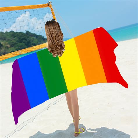 Lgbtq Mardi Gras Pride Beach Bath Towel
