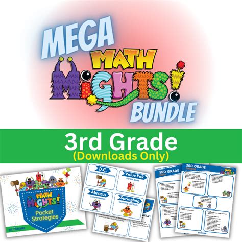 Mega Math Mights Digital Bundle 3rd Grade Shop Sis For Teachers