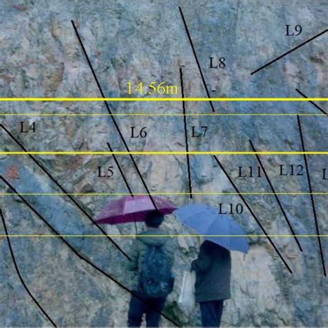 Distribution Of Rock Mass Structure Plane 40 M Away From The Entrance