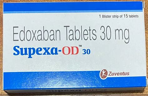 Supexa Od 30 Mg Edoxaban Tablets At ₹ 429strip Uthalsar Thane Id
