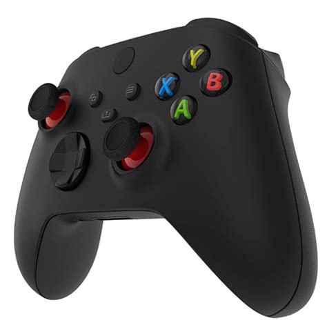Xbox One S Series Replacement Thumbsticks Carmine Red And Black