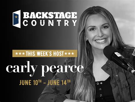 Country Star Carly Pearce Hosts Backstage Country